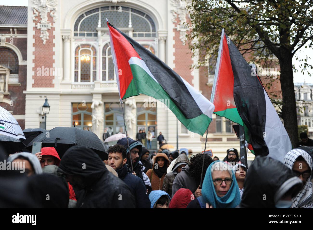 Lille, France. 04th Nov, 2023. Demonstartion of solidarity for ...