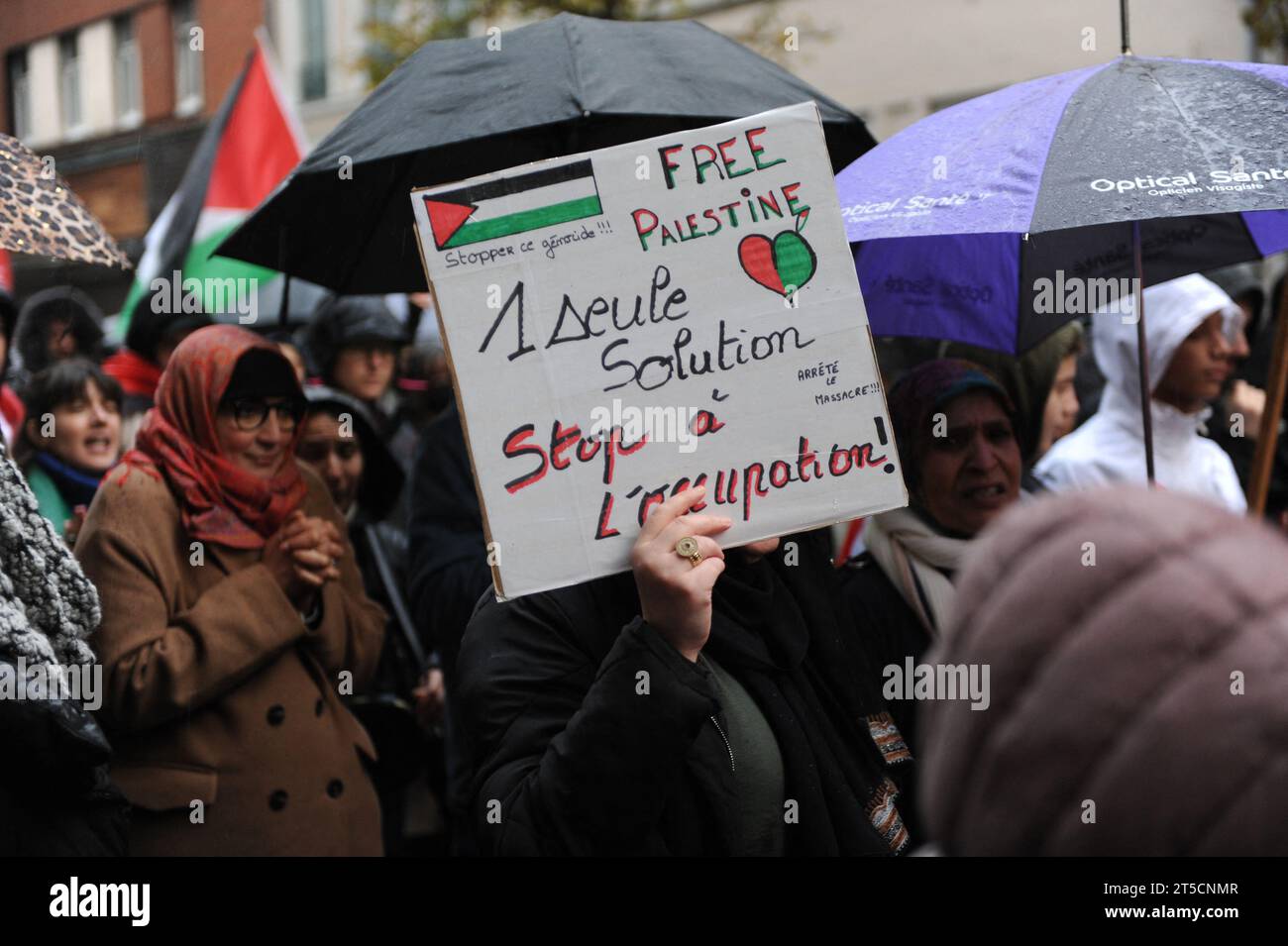 Lille, France. 04th Nov, 2023. Demonstartion of solidarity for ...