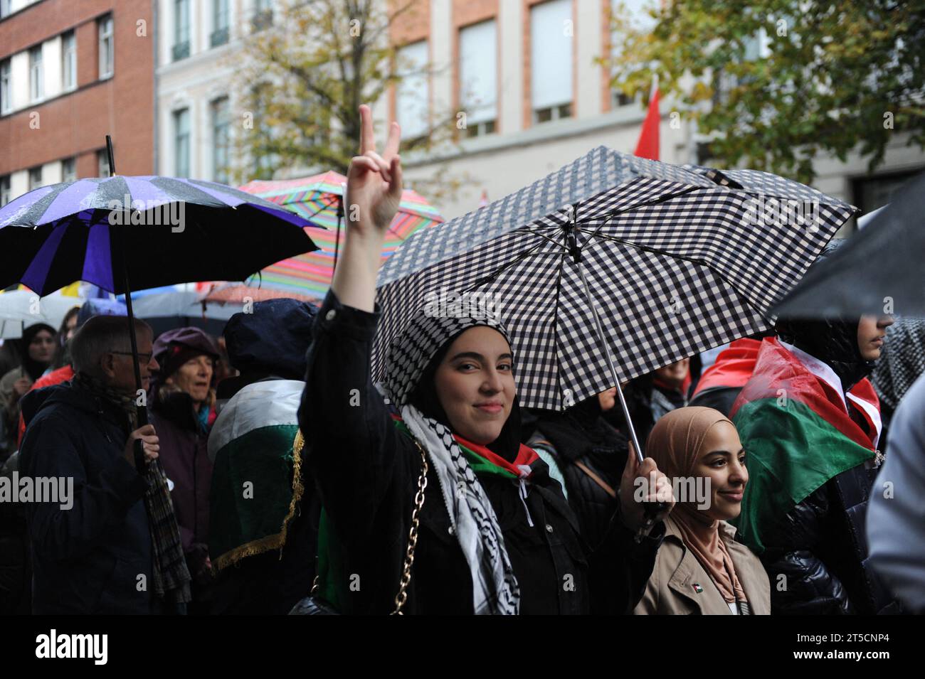 Lille, France. 04th Nov, 2023. Demonstartion of solidarity for ...