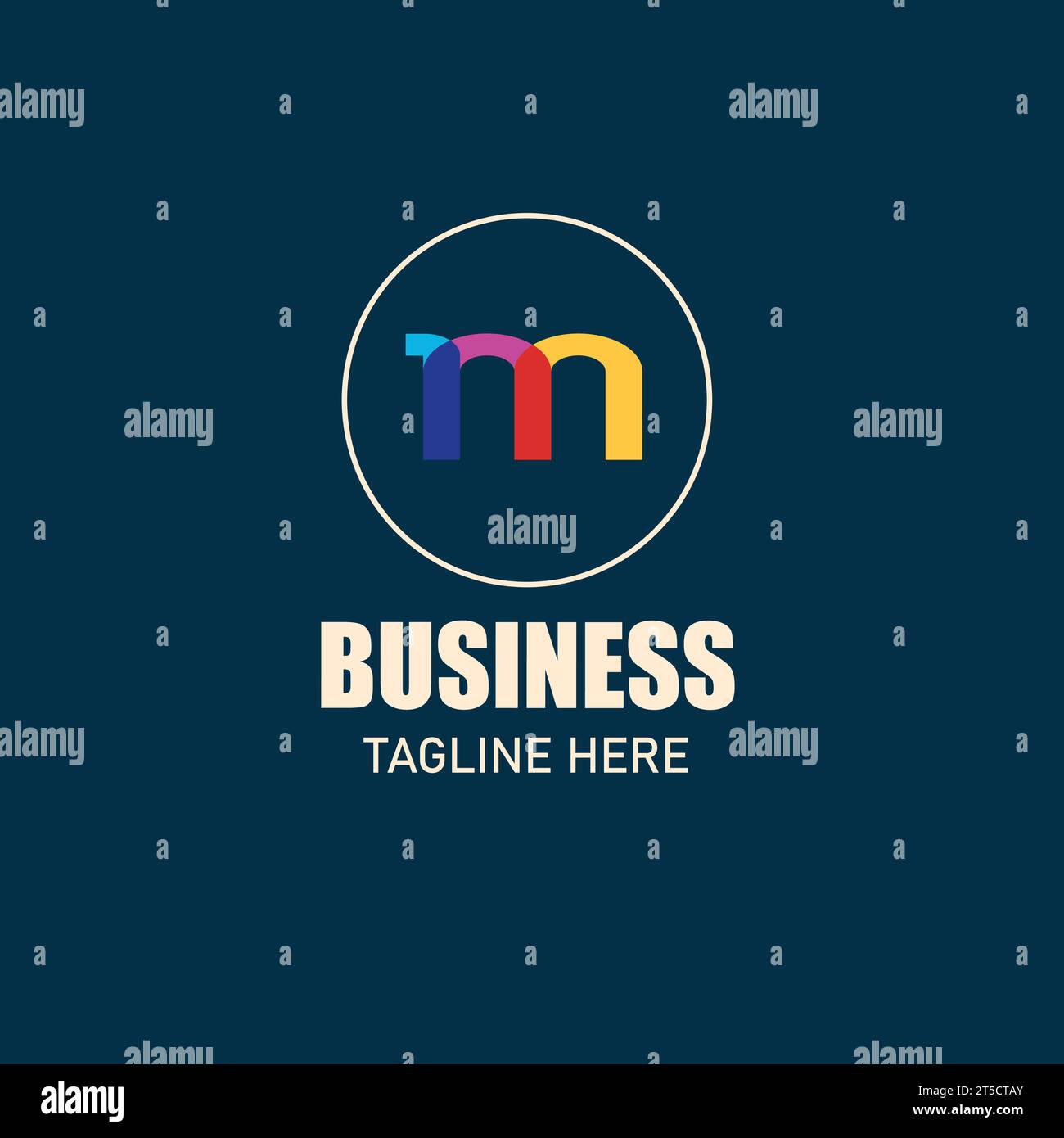 colorful latter M logo vector design Stock Vector Image & Art - Alamy