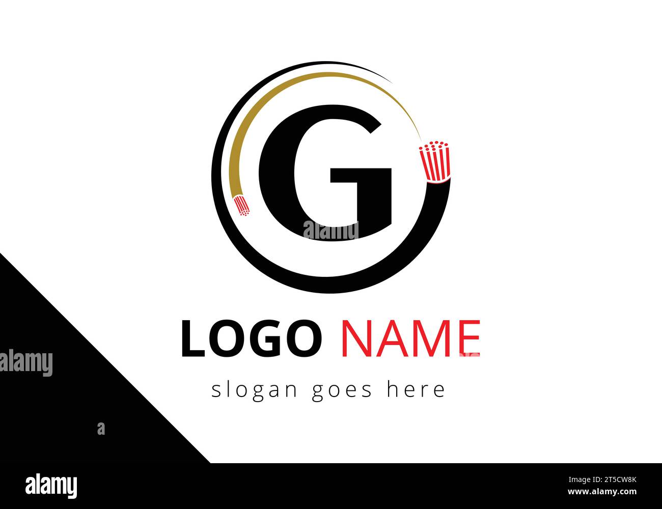 Letter G with electric wire optical fiber cable Logo Design Vector ...