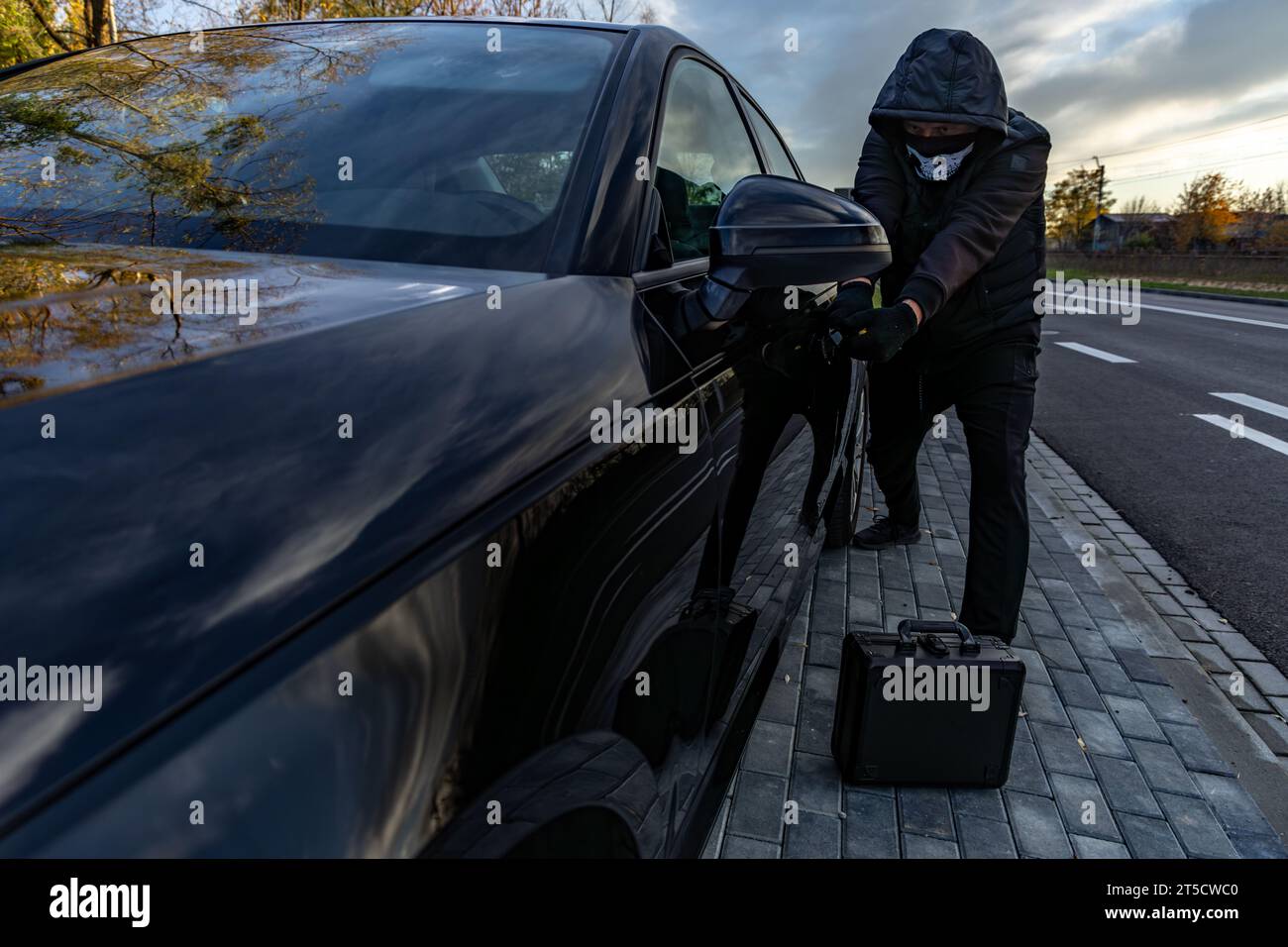 Attempted to steal a car using a suitcase in the city center - a thief ...