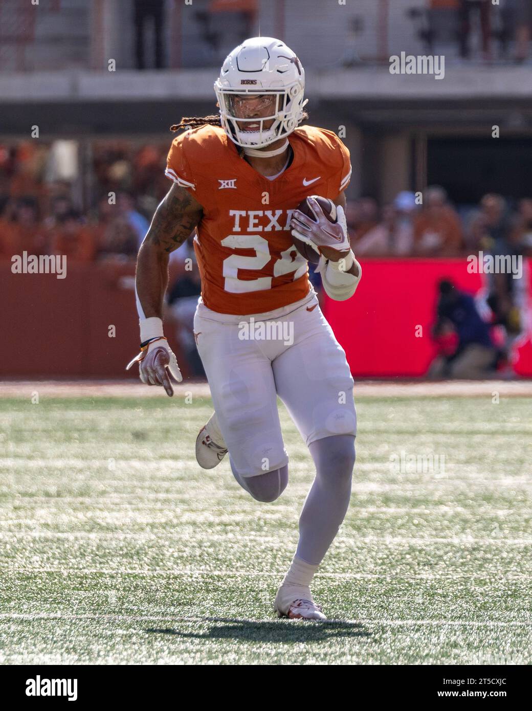 Nov 4, 2023. Jonathon Brooks #24 of the Texas Longhorns in action vs ...