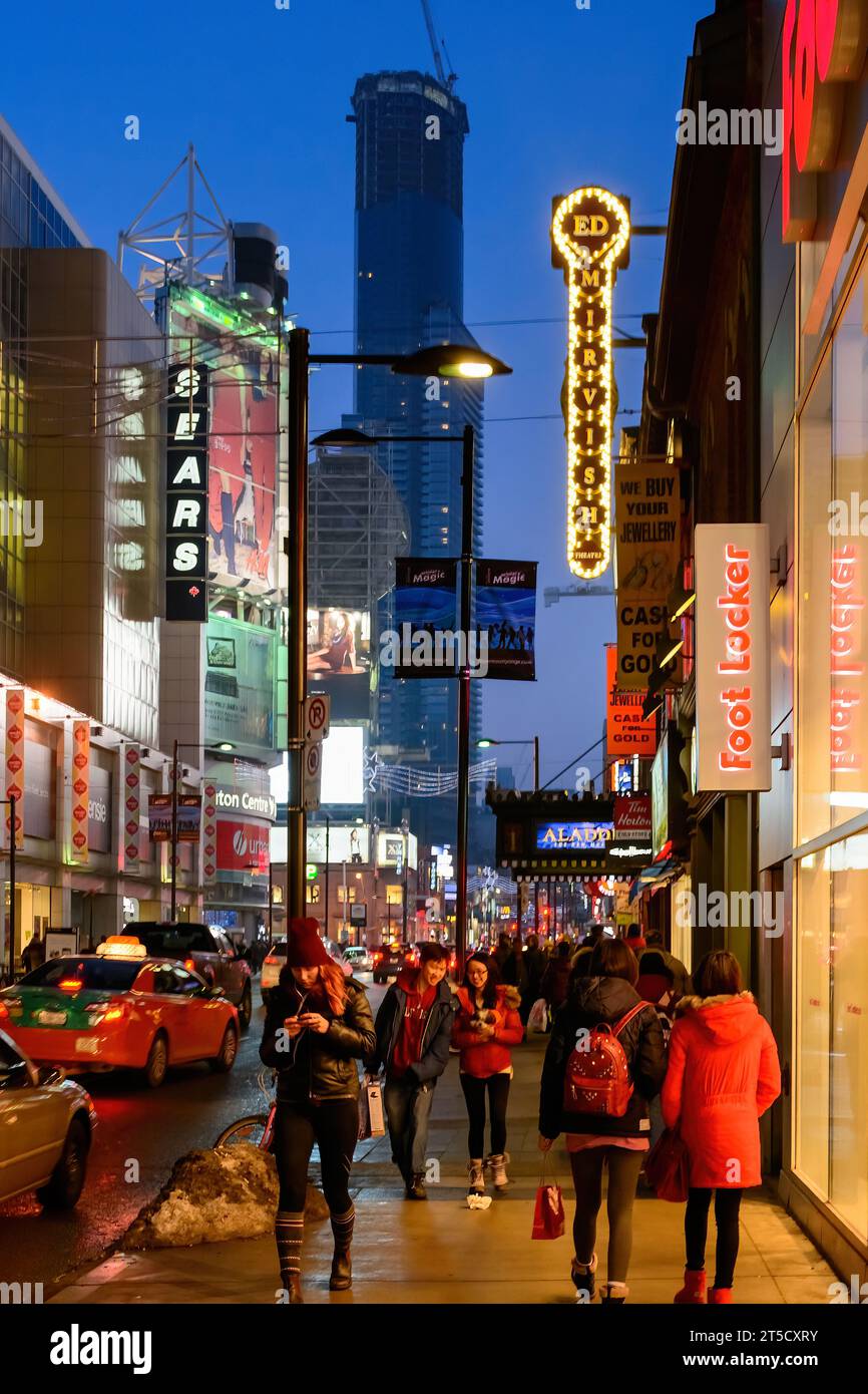 Downtown toronto street hi-res stock photography and images - Alamy