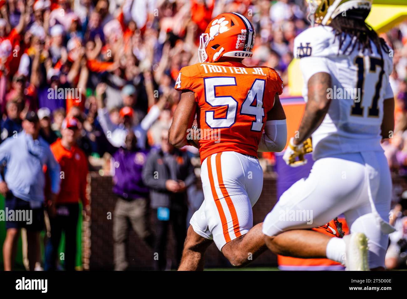 November 4, 2023: Clemson Tigers linebacker Jeremiah Trotter Jr. (54 ...