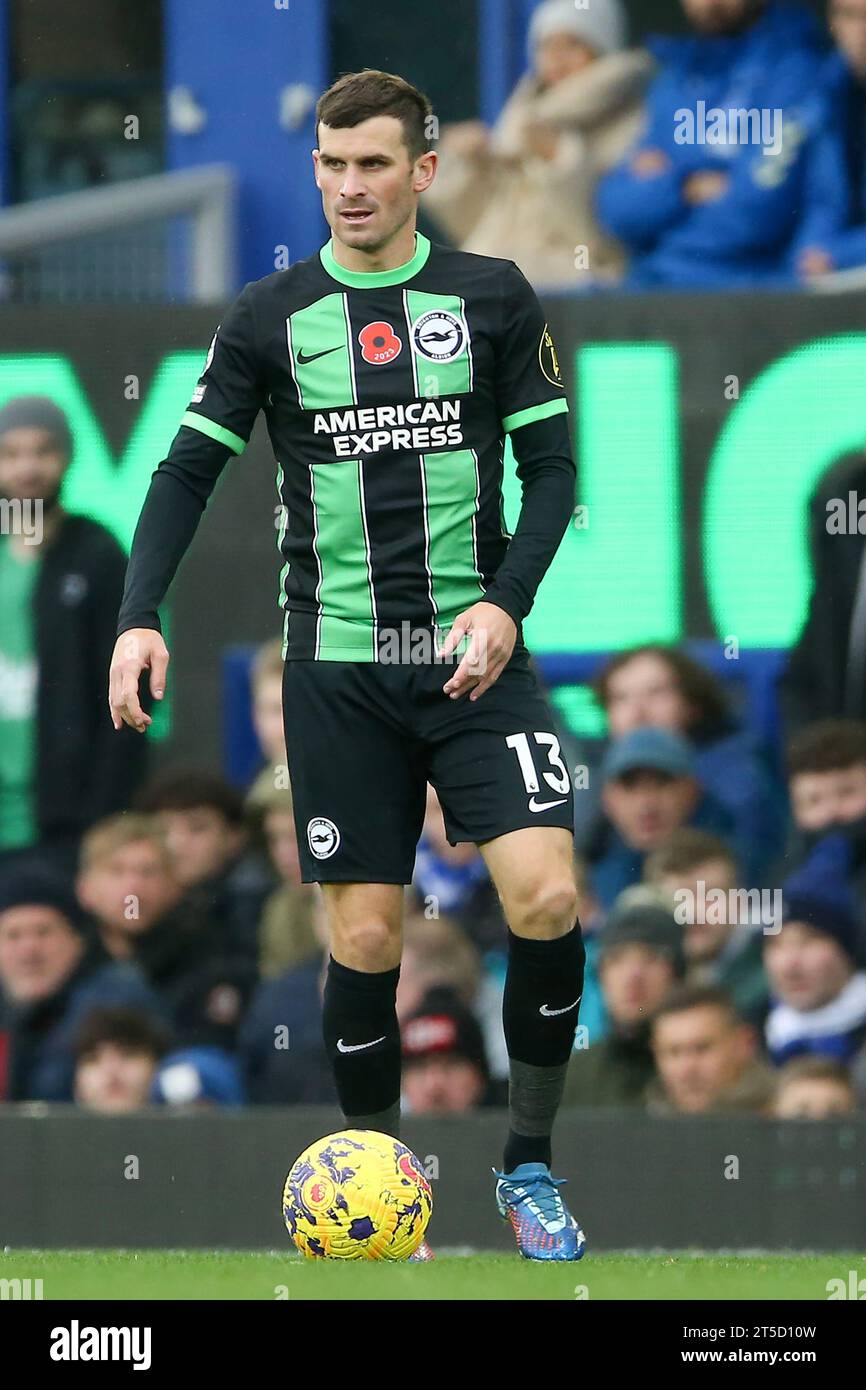 Liverpool, UK. 04th Nov, 2023. Pascal Grob of Brighton & Hove Albion in ...