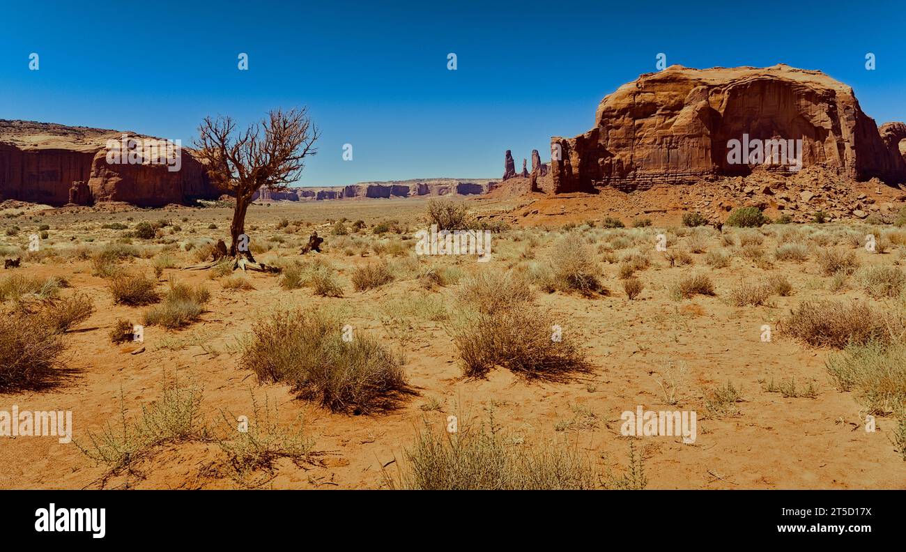 Monument Valley, desert and landscape (Arizona Stock Photo - Alamy