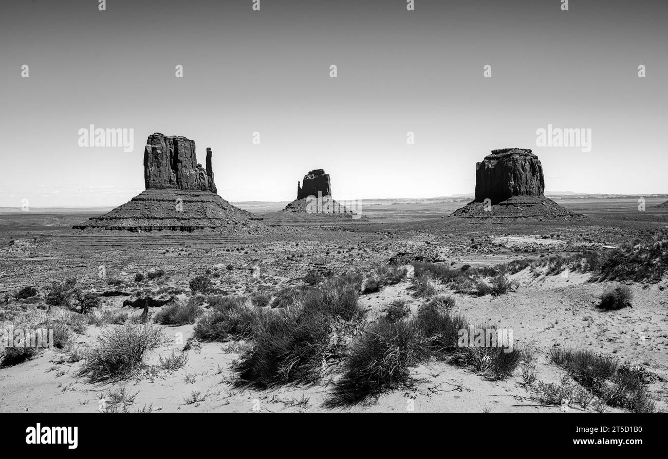 Monument Valley, desert and landscape (Arizona Stock Photo - Alamy