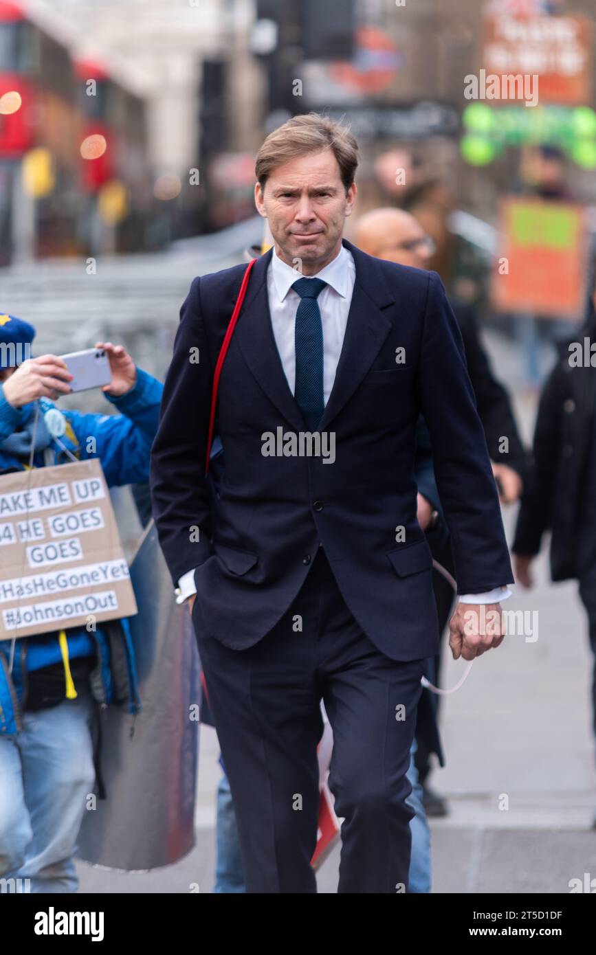 Tobias Ellwood Mp Arriving At House Of Commons Tory Conservative