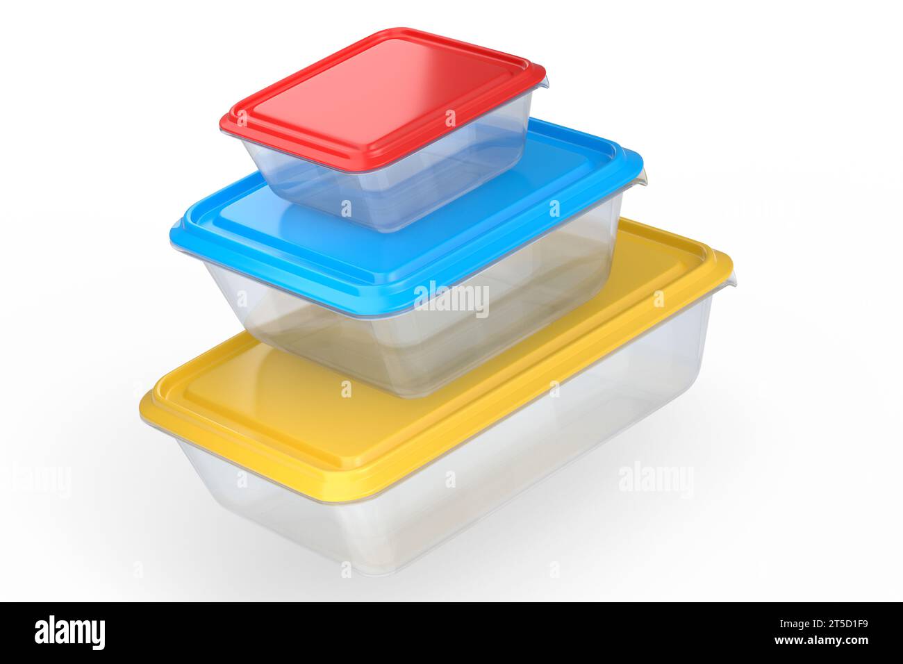 Set of food container for storing dishes, product tray box isolated on ...