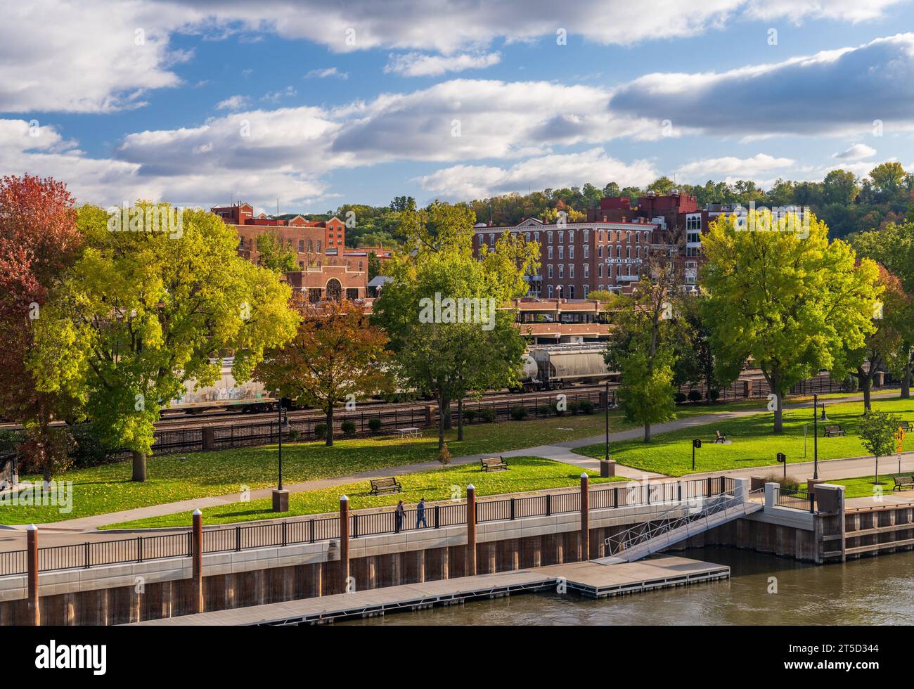 Red Wing, MN - 15 October 2023: Harbor and port of Red Wing in ...