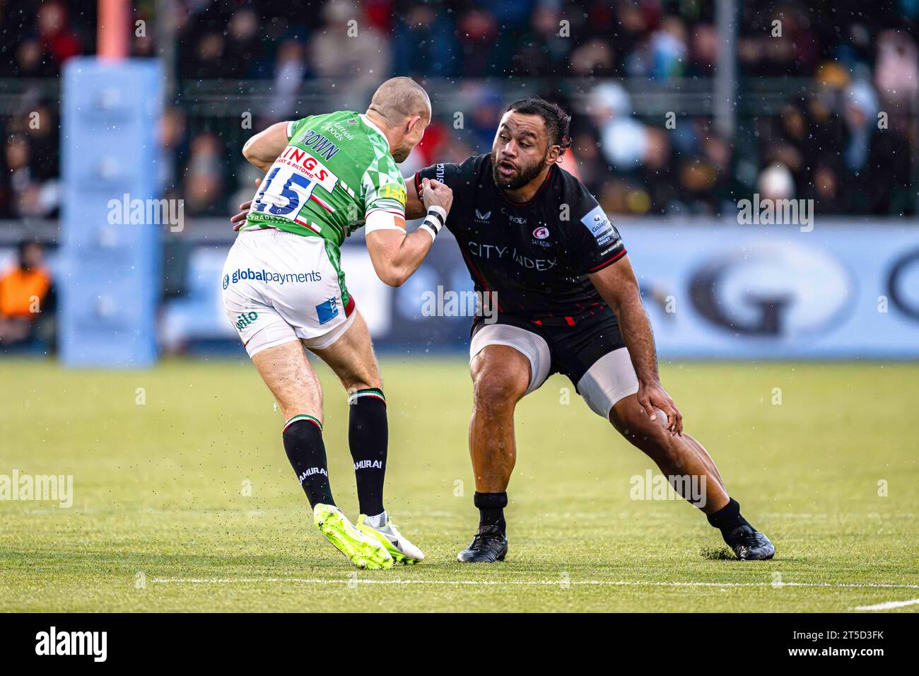 LONDON, UNITED KINGDOM. 04th, Nov 23. Mike Brown of Leicester Tigers ...