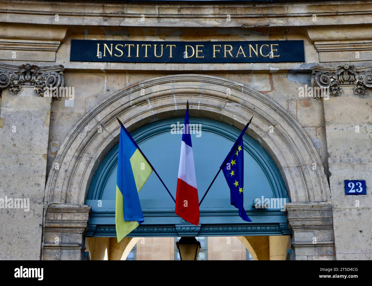 Inatitute de France building on Quei de Conti in Paris, France Stock ...
