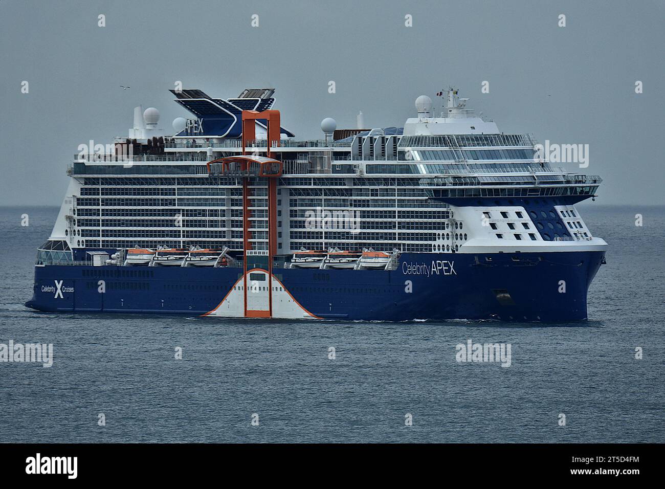 The passenger cruise ship Celebrity Apex arrives at the French ...