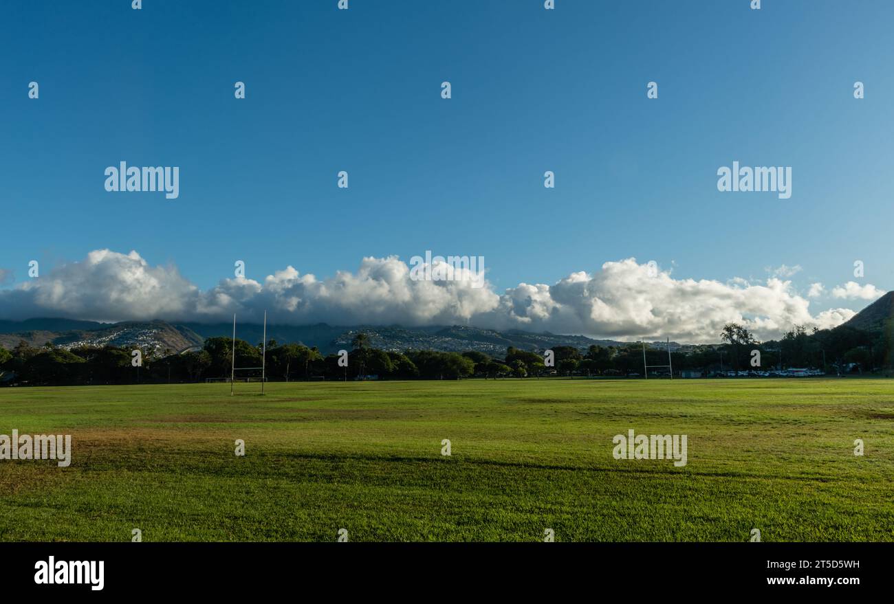Scenic Kapiolani Regional Park vista in Honolulu, Hawaii, in early ...