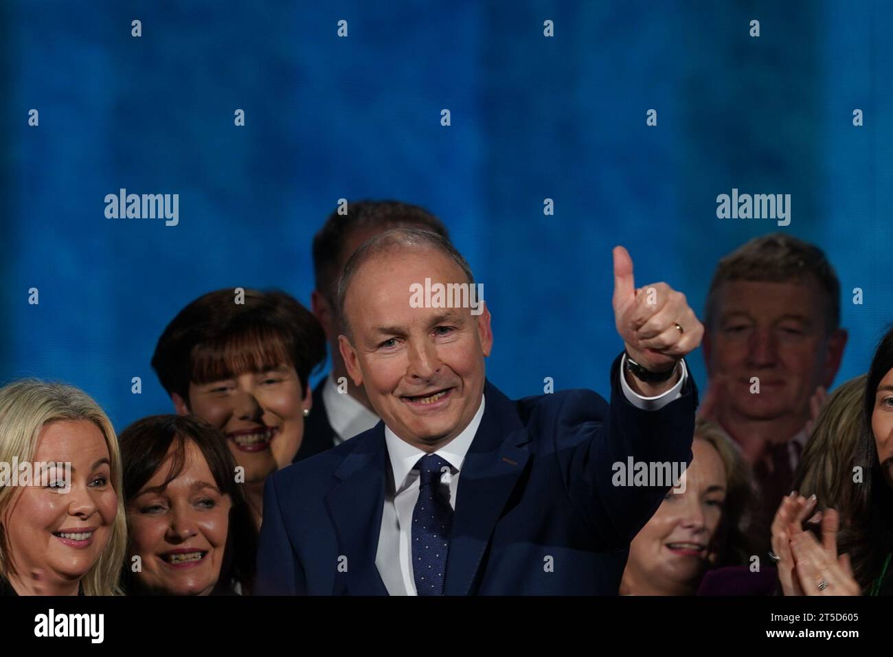 Party leader Micheal Martin after addressing the Fianna Fail annual ...
