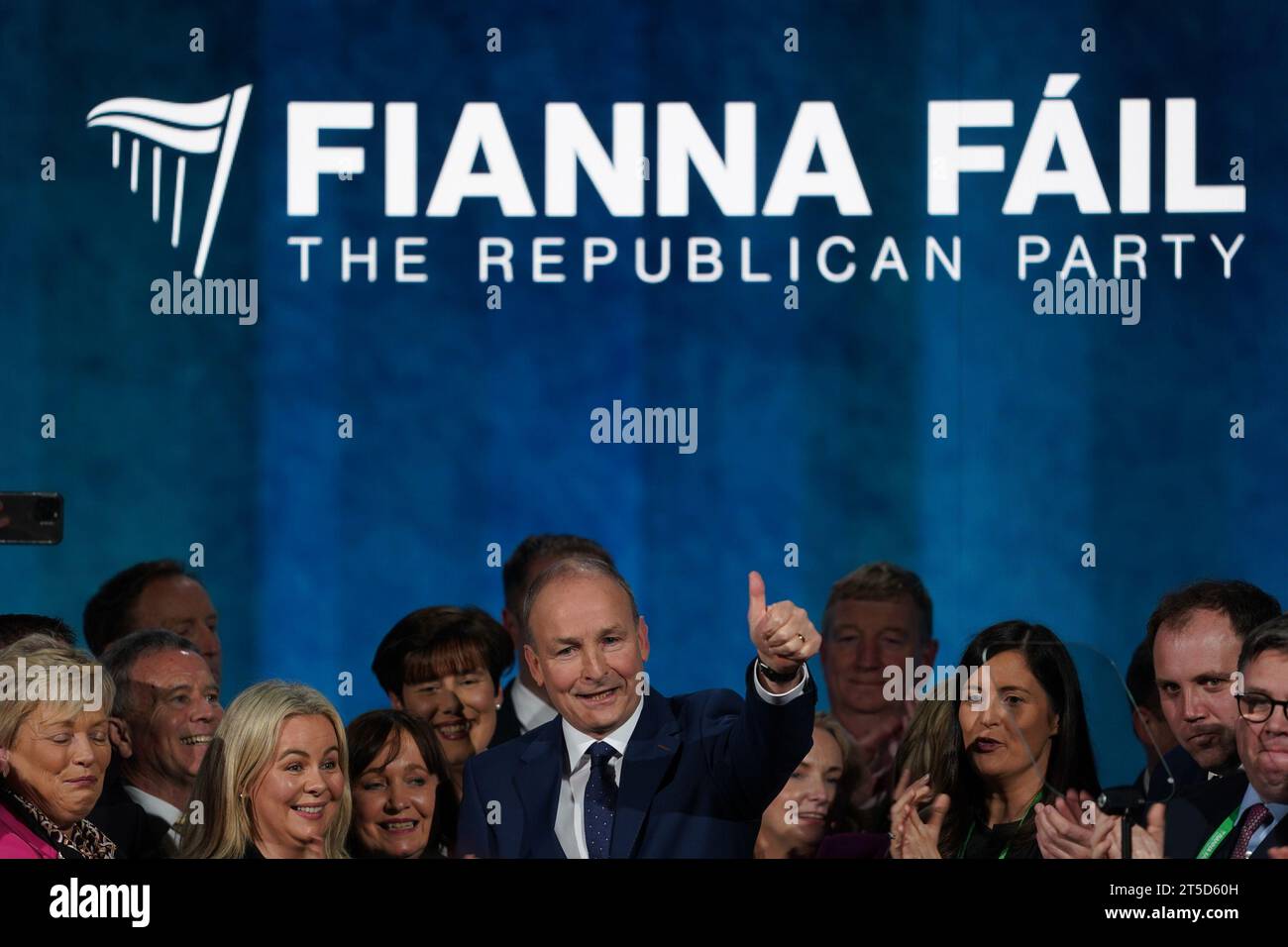 Party leader Micheal Martin after addressing the Fianna Fail annual ...