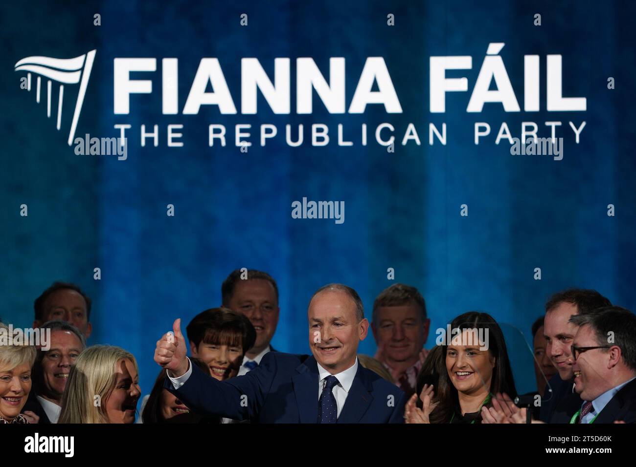 Party leader Micheal Martin after addressing the Fianna Fail annual ...