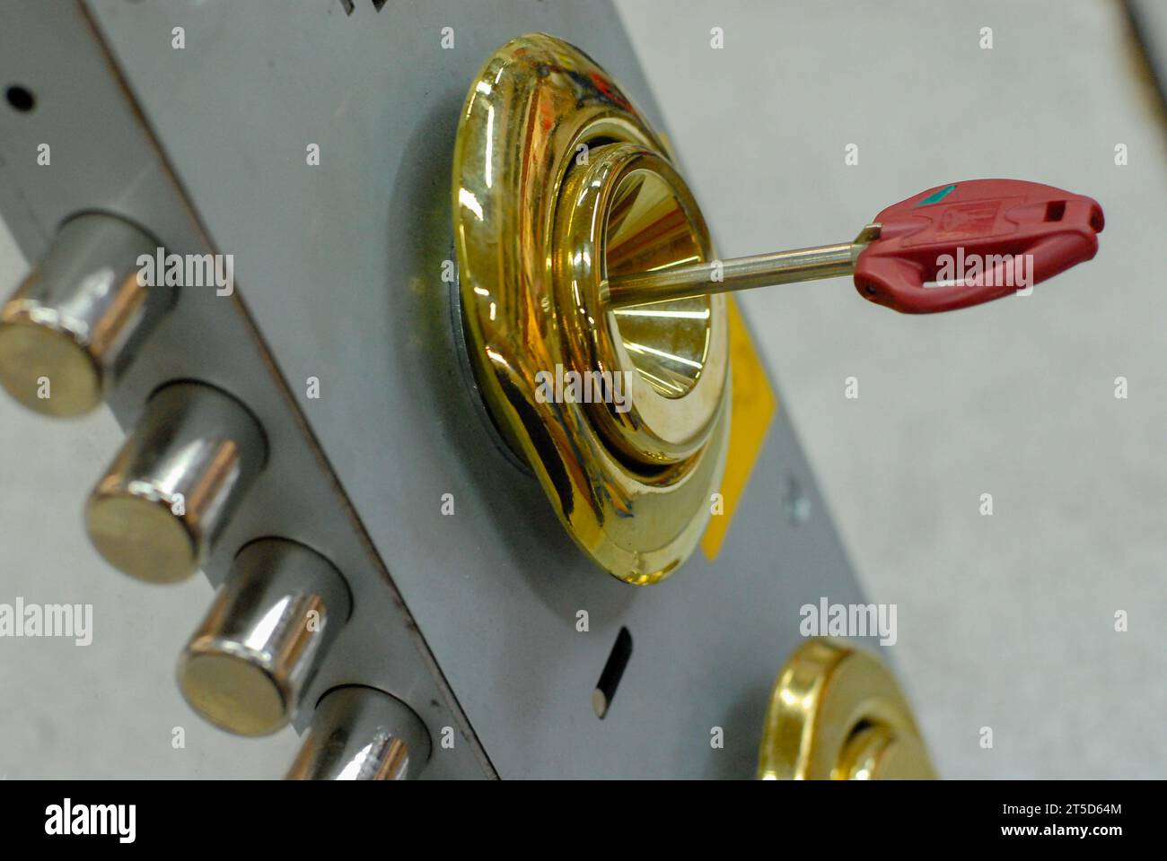 Lockers and keys © Andrea Sabbadini Stock Photo - Alamy