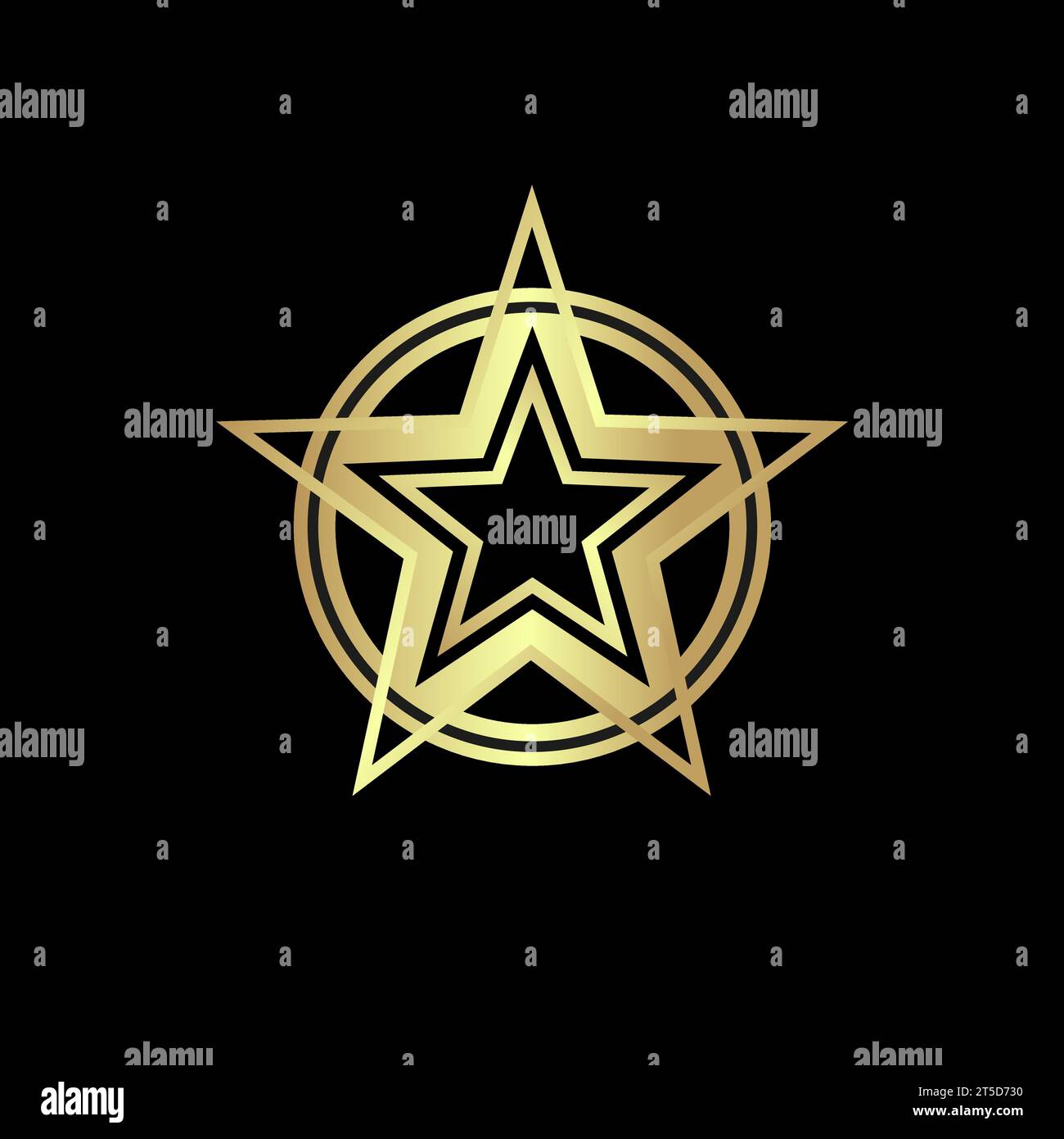 Realistic metallic golden star background. Vector illustration EPS10 Stock Vector Image & Art ...