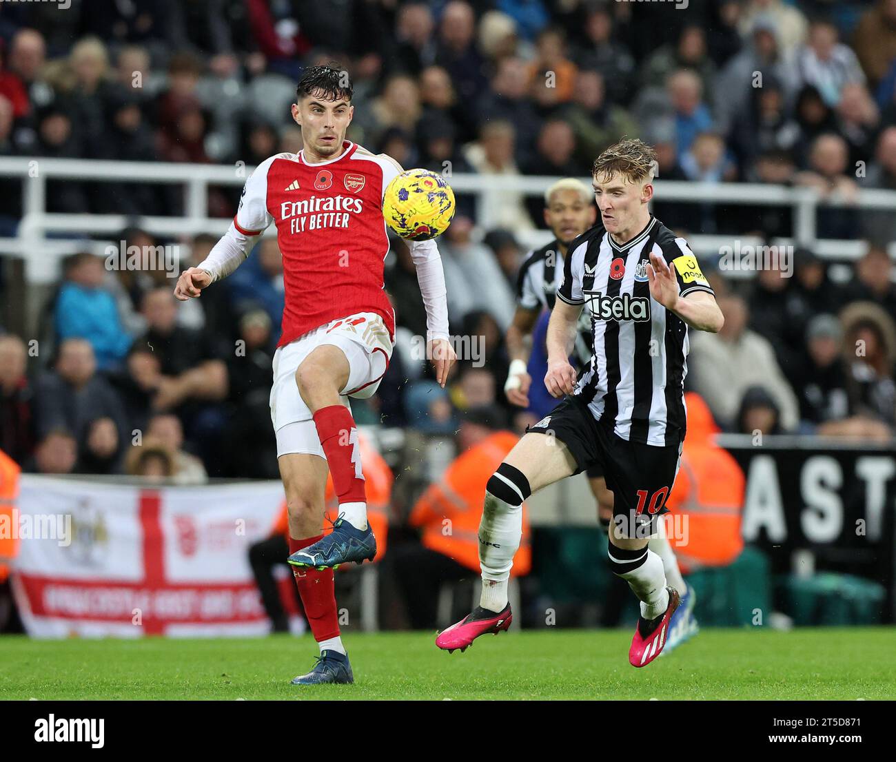 Newcastle Upon Tyne, UK. 4th Nov, 2023. Anthony Gordon of Newcastle ...