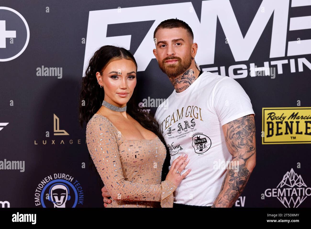 Reality-TV-Star Luigi Gigi Birofio mit Partnerin Dana Feist l beim Fame ...