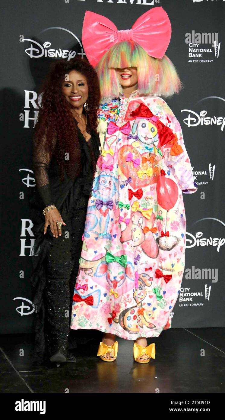 November 3, 2023, Brooklyn, New York, USA: Singers CHAKA KHAN and SIA ...