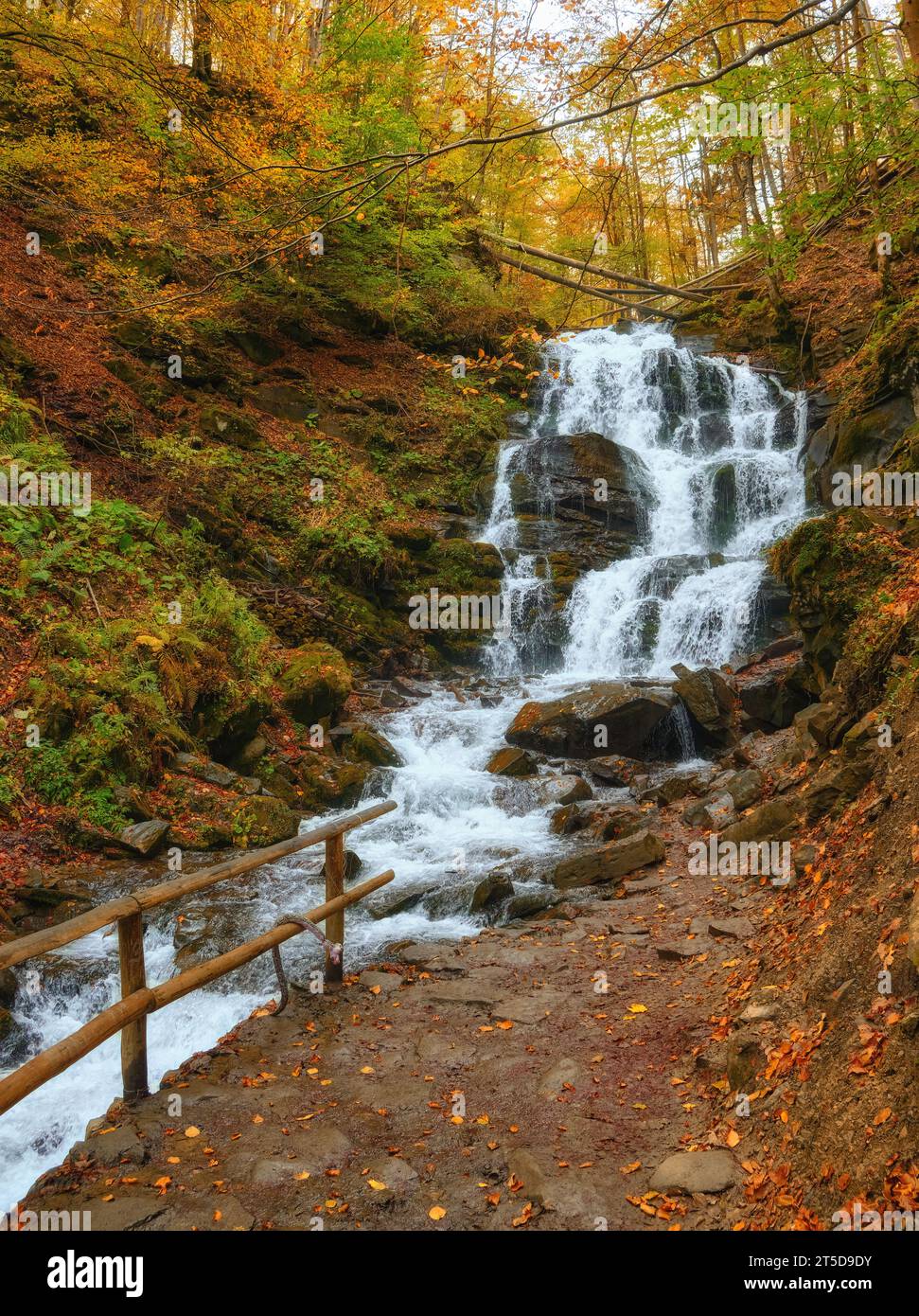 Experience powerful flow breathtaking waterfall hi-res stock ...