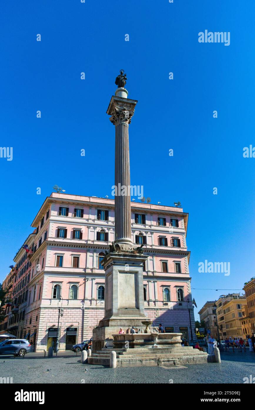 The Column of Peace, located in front of Basilica Santa MAria Maggiore ...