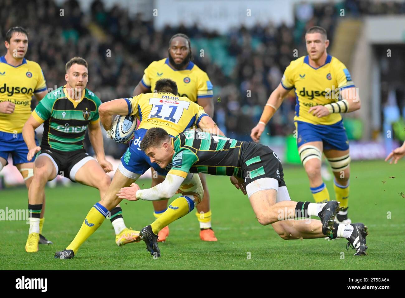 Northampton ENGLAND - Nov 4 2023 : Will Muir of Bath Rugby under ...