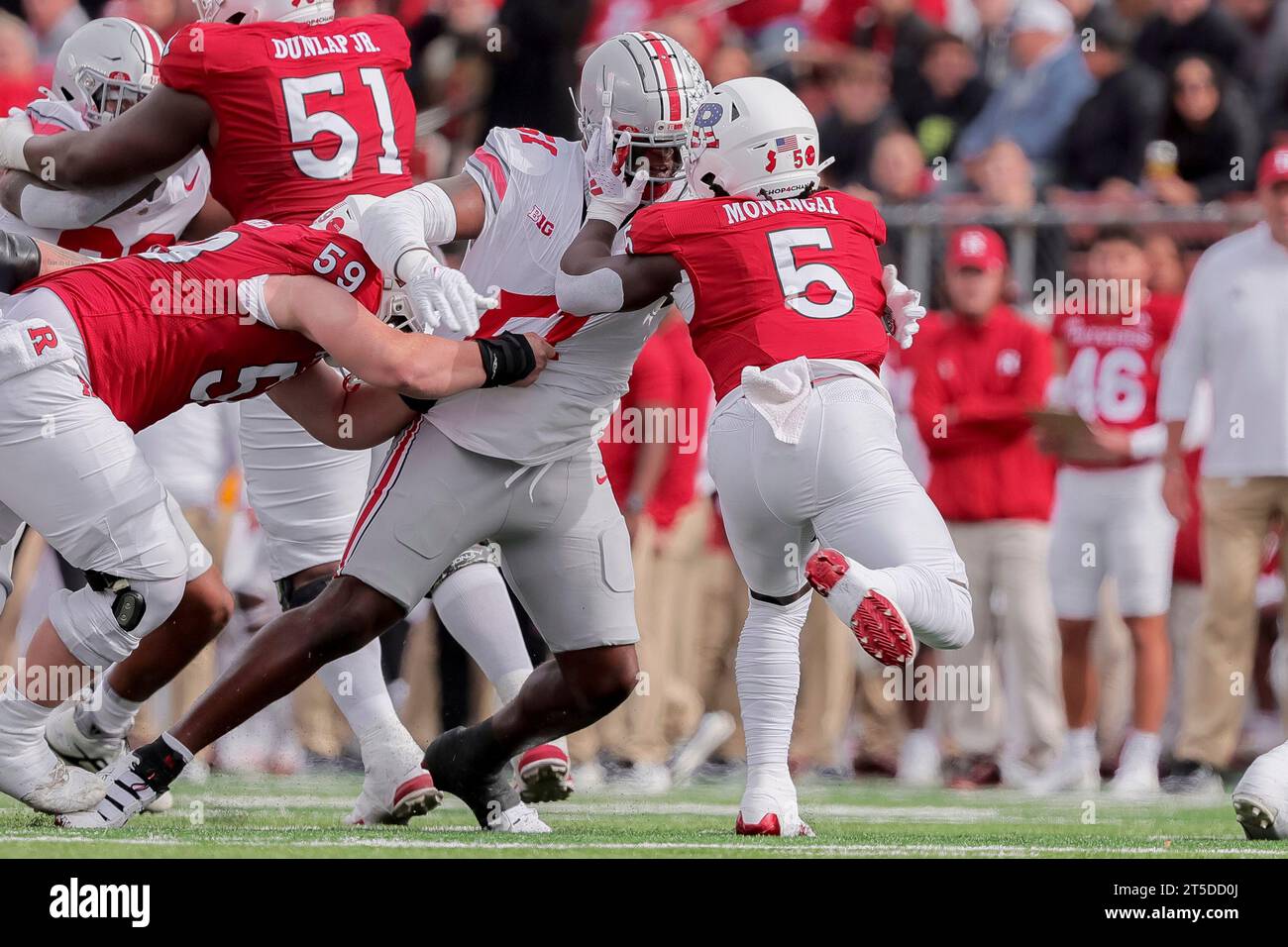 November 4, 2023, Piscataway, New Jersey, U.S: Ohio State Buckeyes ...