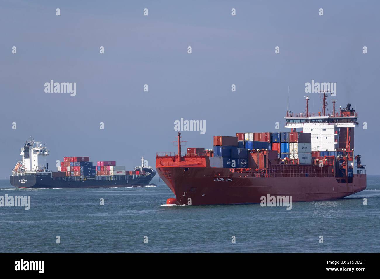Le Havre, France - Container Ship LAURA ANN arriving port of Le Havre ...