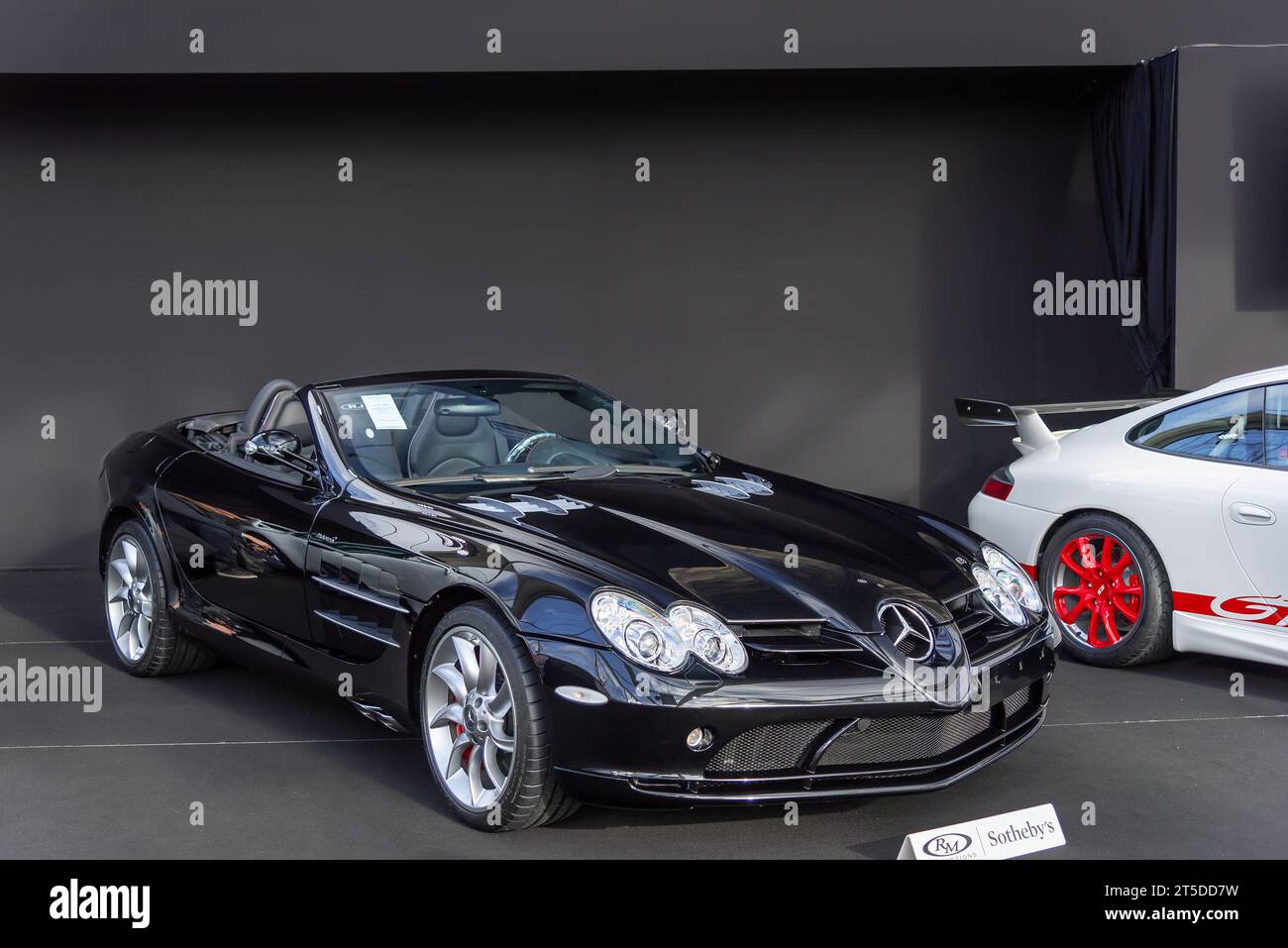Paris, France - RM Sotheby's Paris 2020. Focus on a black 2010 Mercedes ...
