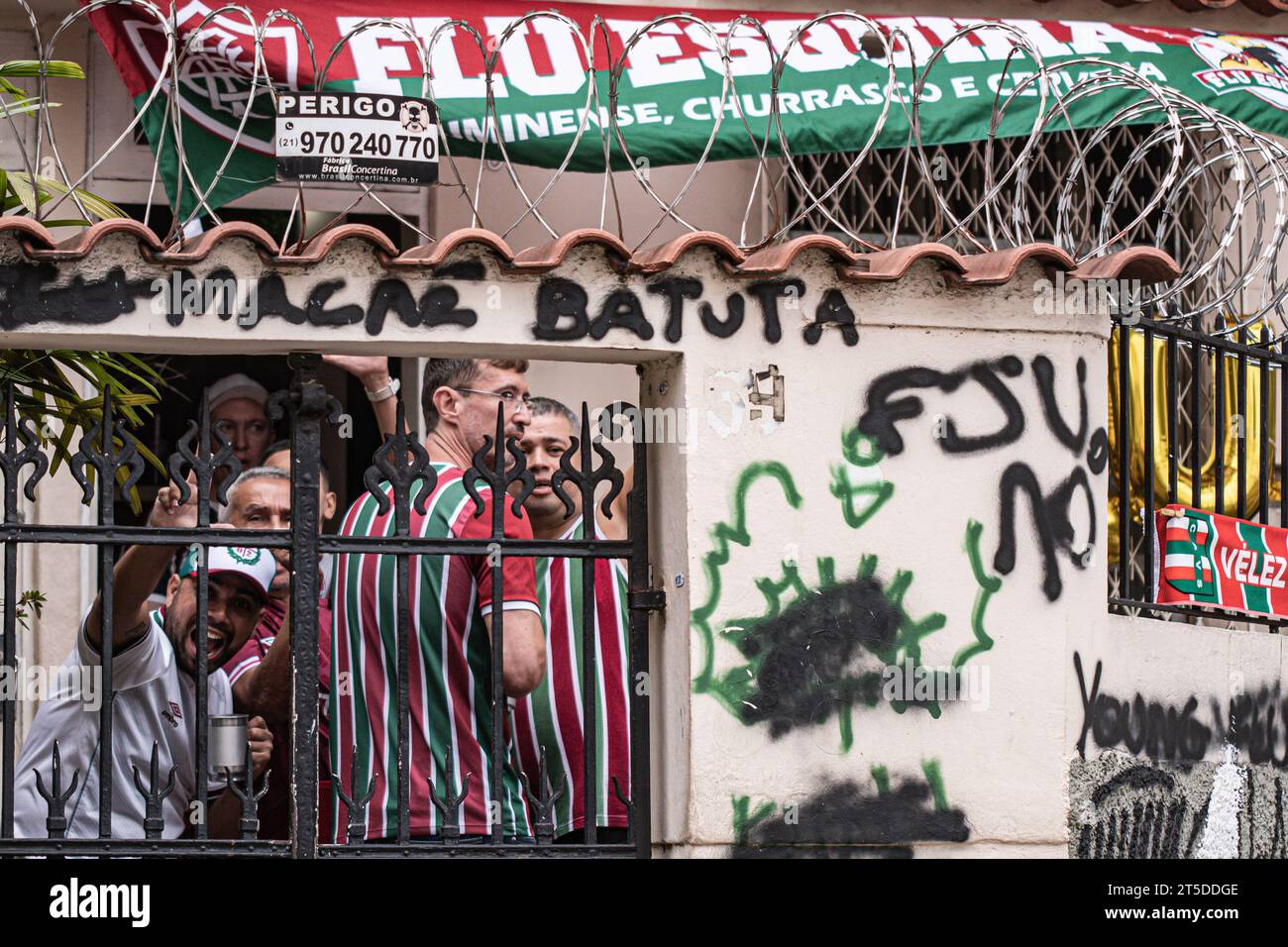 Rio De Janeiro, Brazil. 04th Nov, 2023. Fluminense fans seen, during a ...