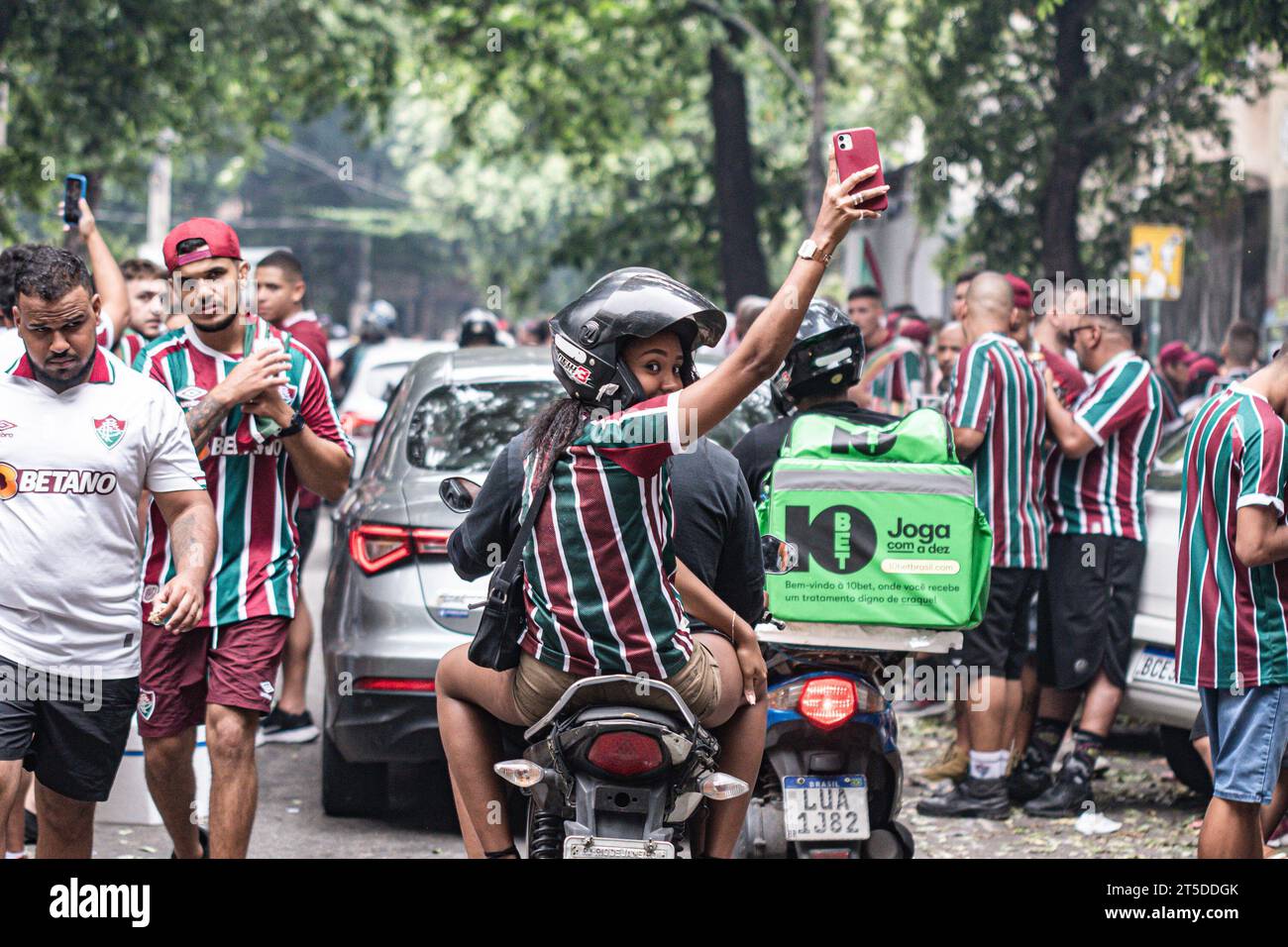 Rio De Janeiro, Brazil. 04th Nov, 2023. Fluminense fans seen, during a ...