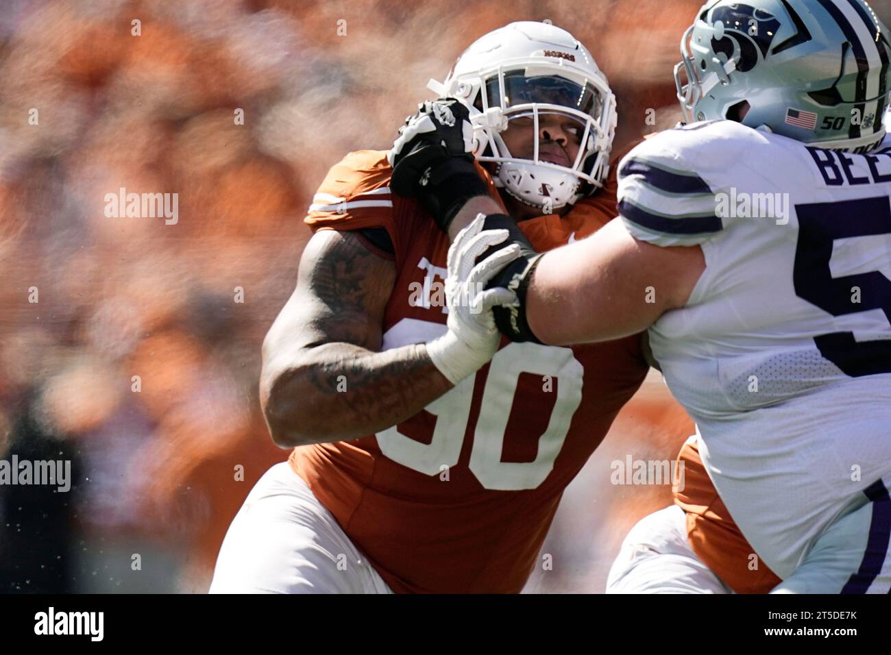 Texas defensive lineman Byron Murphy II (90) during the second half of ...