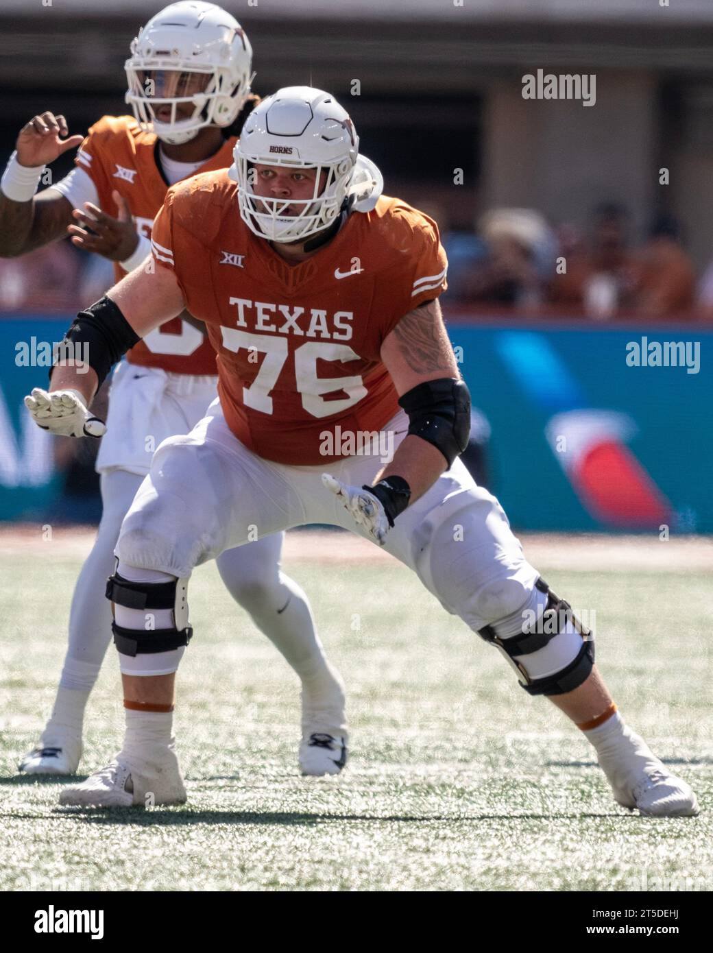 Nov 4, 2023. Hayden Conner #76 of the Texas Longhorns in action vs the ...
