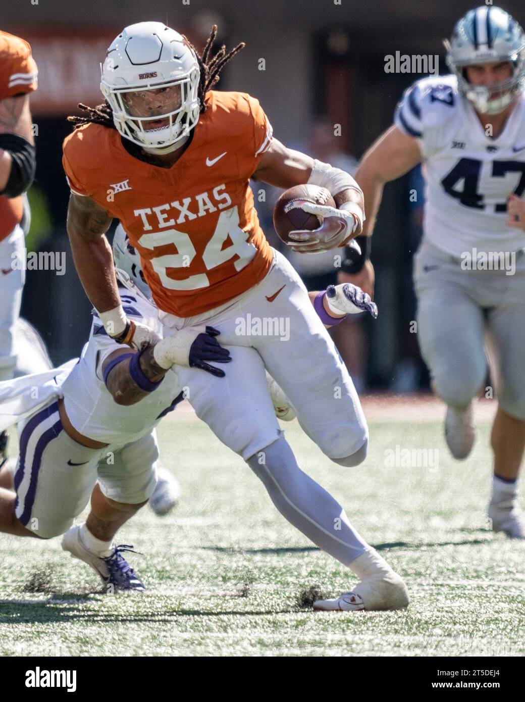 Nov 4, 2023. Jonathon Brooks #24 of the Texas Longhorns in action vs ...