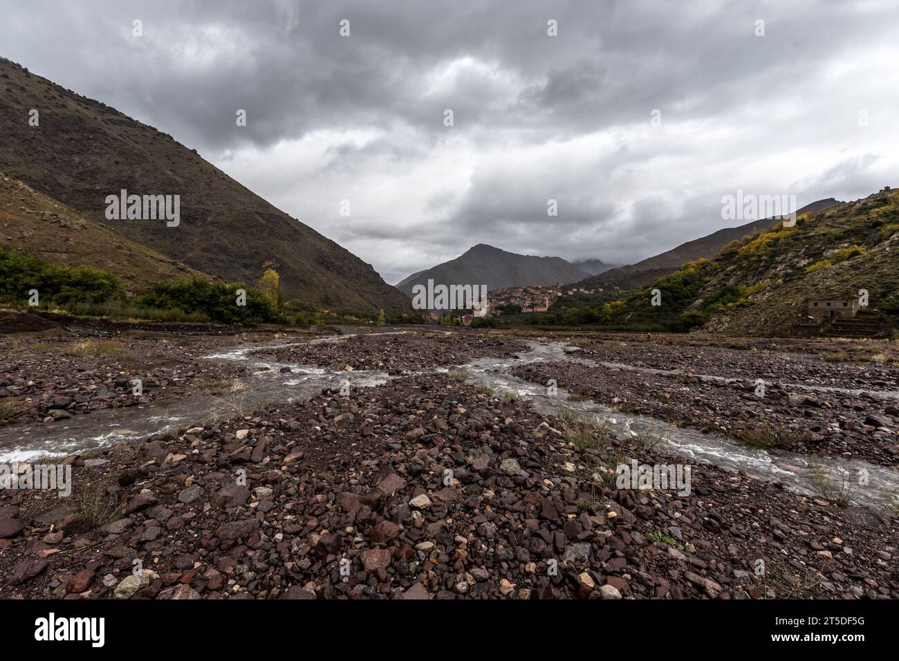 Morocco Atlas Mountains trekking hike Stock Photo - Alamy