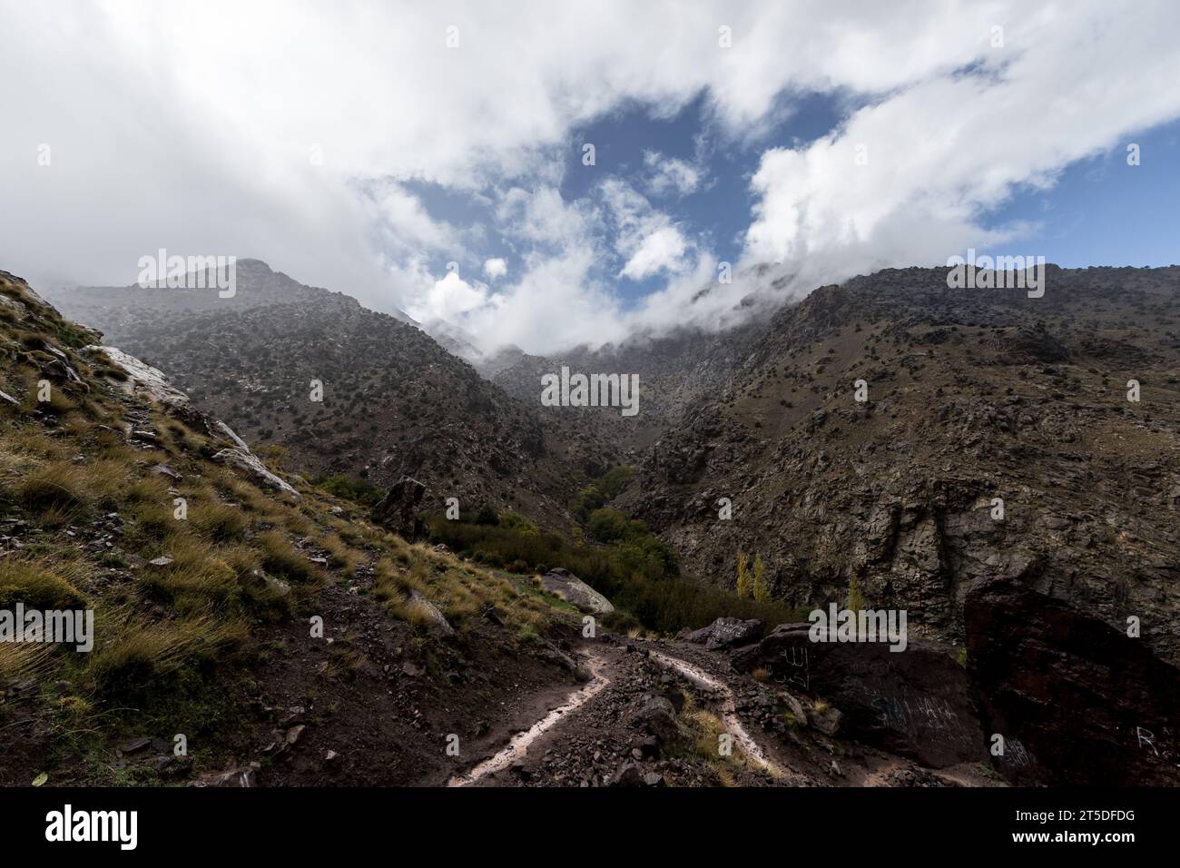 Morocco Atlas Mountains trekking hike Stock Photo - Alamy