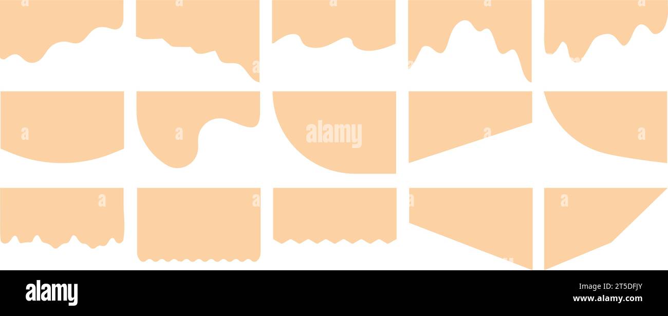 Separator Header For App Website Banners Or Posters Abstract Design Elements For Top And