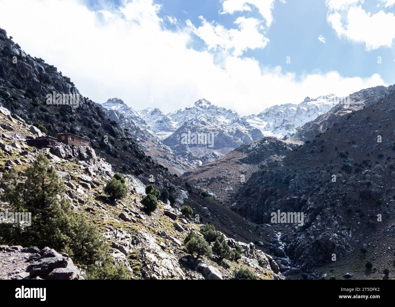 Morocco Atlas Mountains trekking hike Stock Photo - Alamy