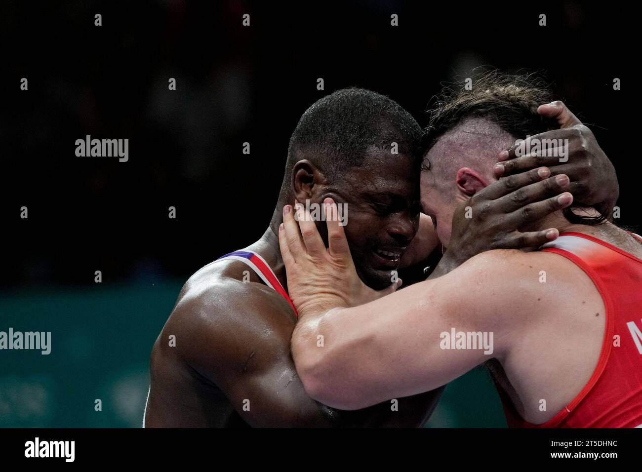 Chile's Jose Moreno, right, and the Dominican Republic's Johan Batista ...