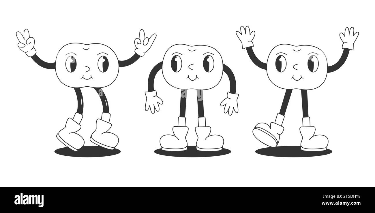 Coloring Page with Funny Retro Groovy Cartoon Hippie Berry Character ...