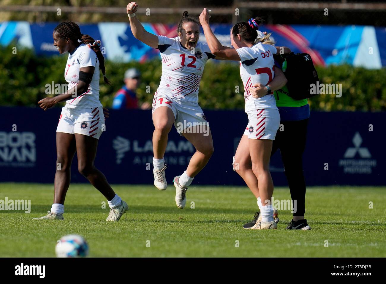Elena Tapper, from left, Logan Kirshe and Lynn Doyle, of the United ...