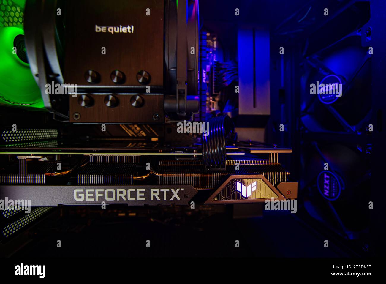 Lviv, Ukraine - November 4, 2023: ASUS TUF Gaming graphics card GeForce ...