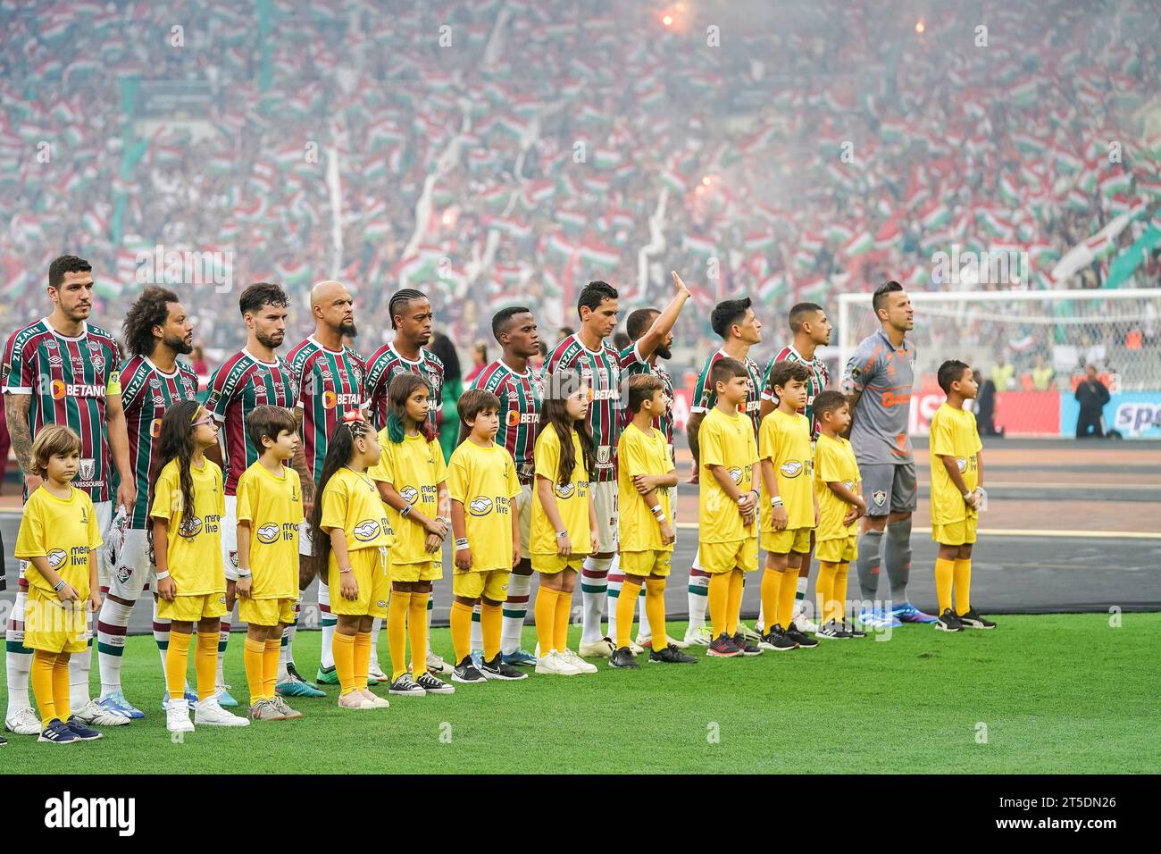 Rio De Janeiro, Brazil. 04th Nov, 2023. Fluminenses FC team group ...