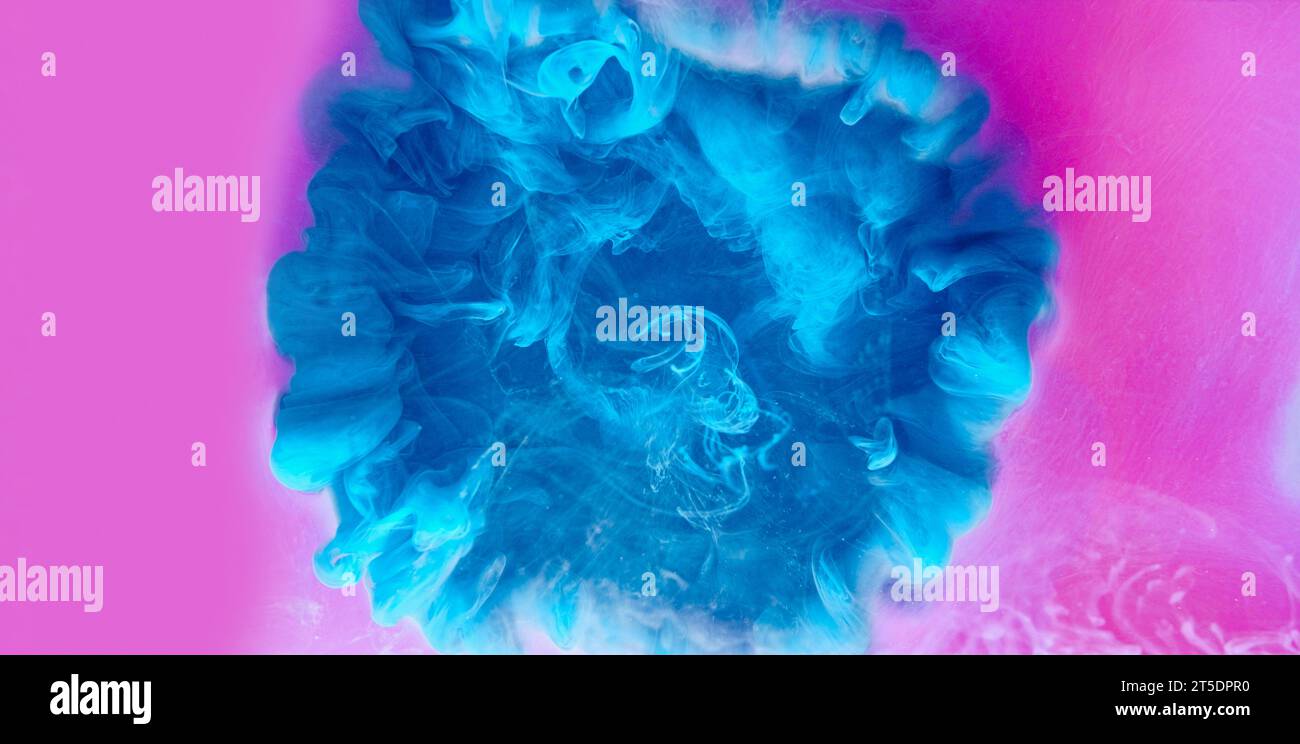 Neon steam flow paint water hi-res stock photography and images - Alamy