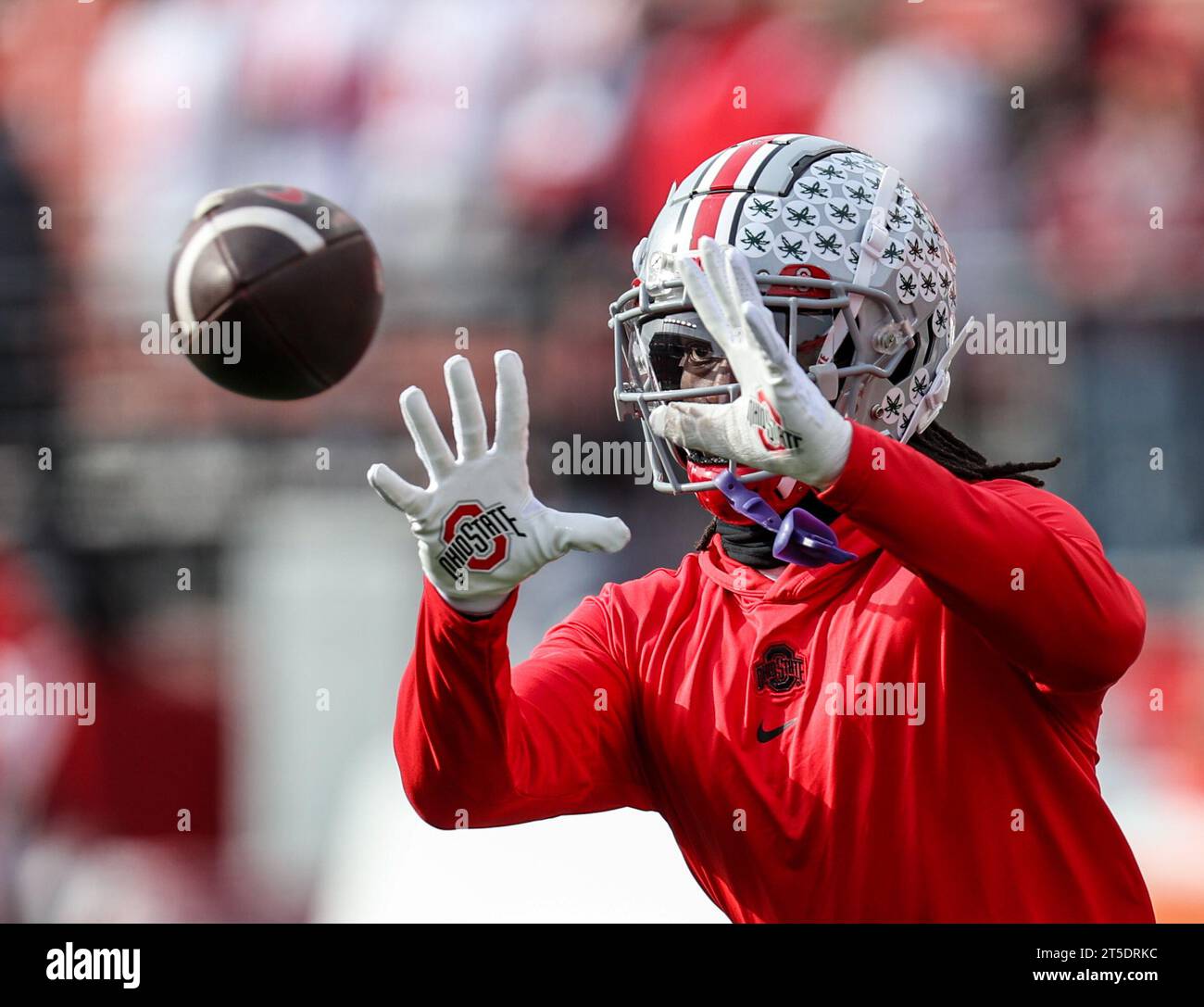 November 4, 2023: Ohio State Buckeyes wide receiver Marvin Harrison Jr ...