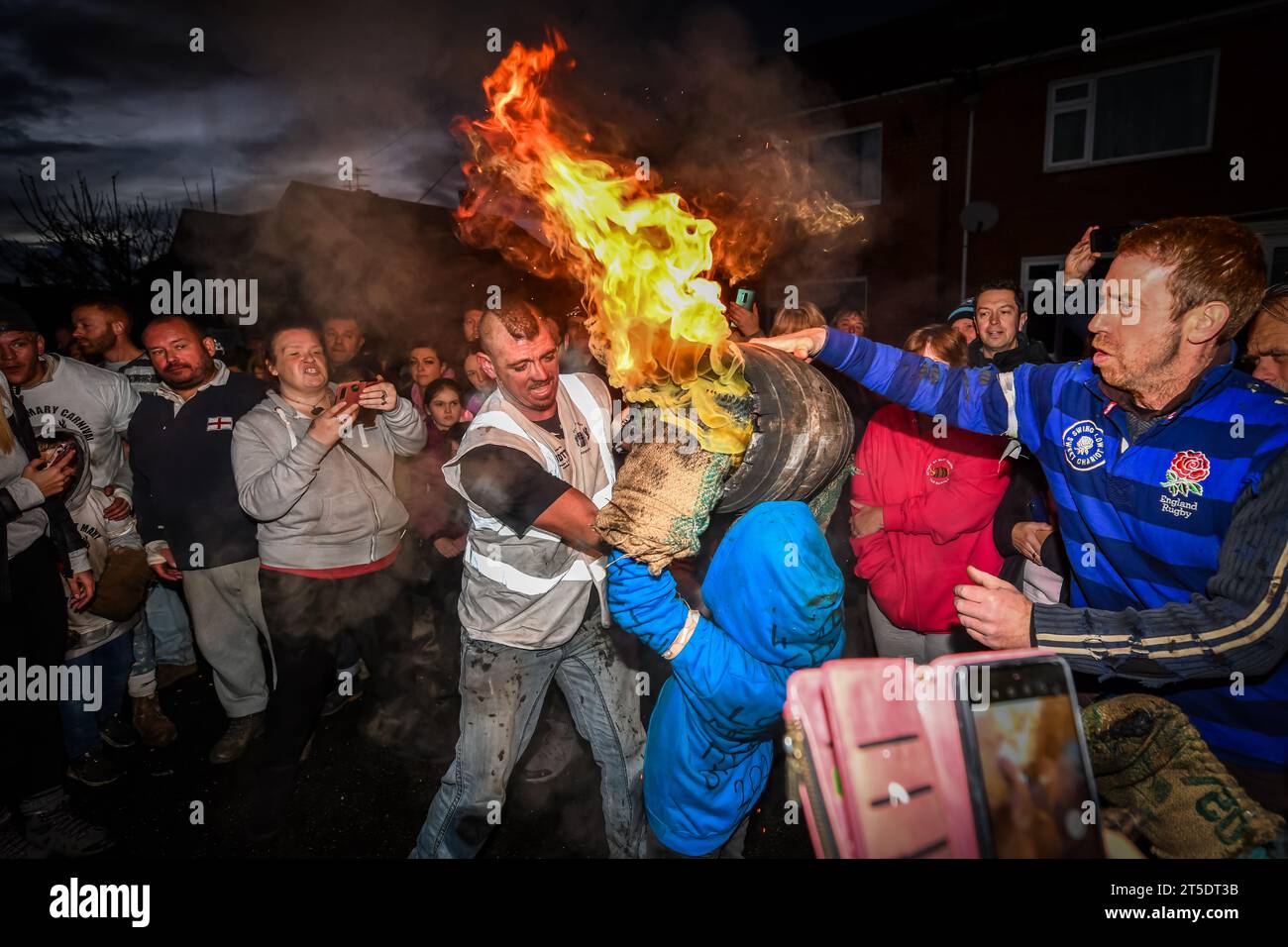 Ottery St Mary, UK. Saturday 4 November 2023. Brave children, as young ...